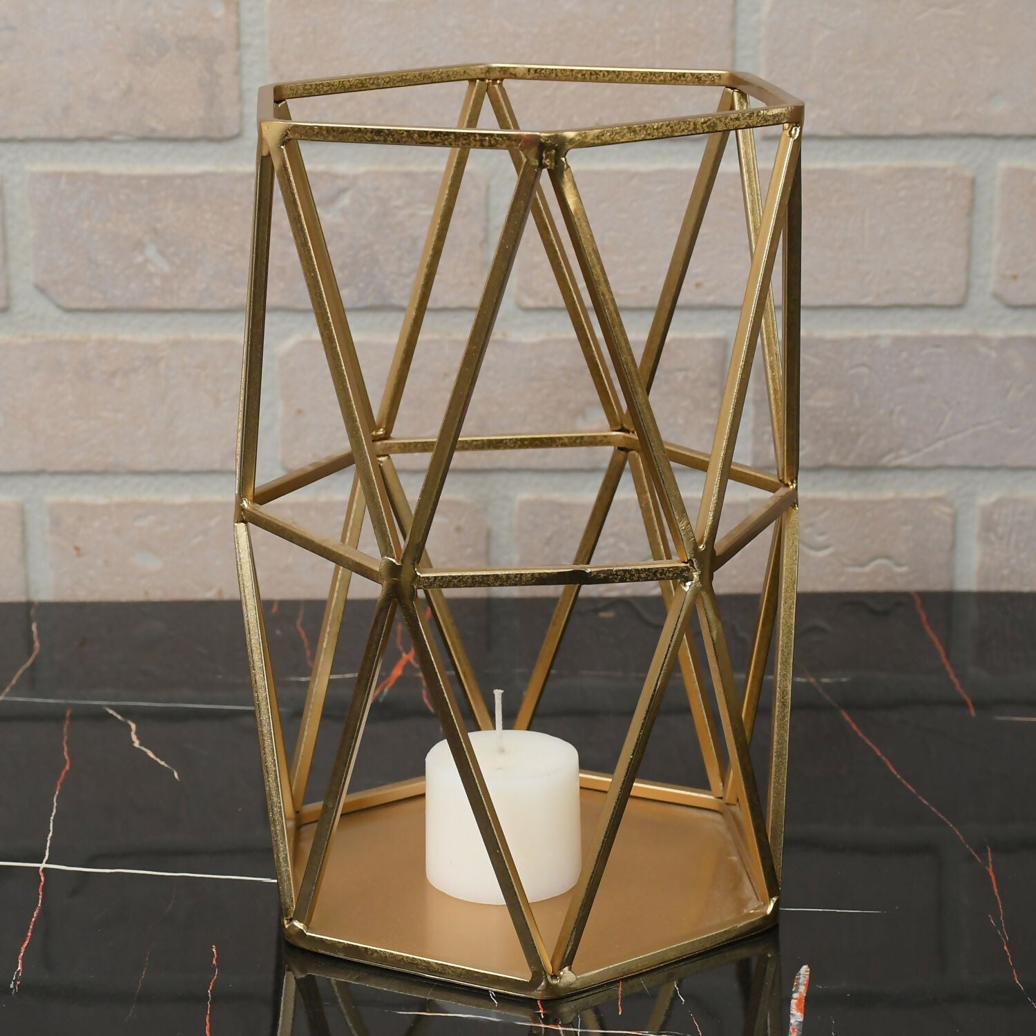 Aurum Gold Pillar Holder