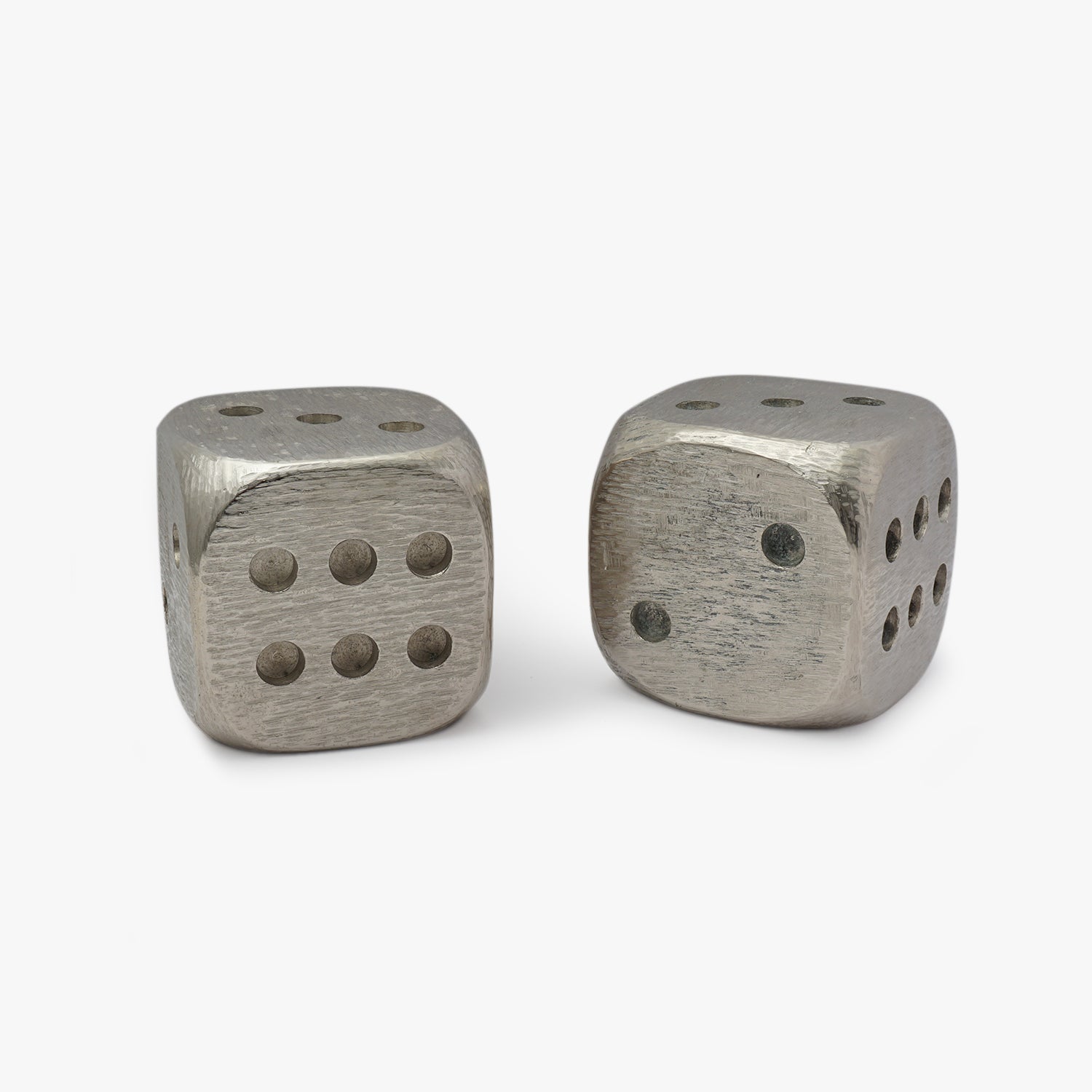 Buy Silver Dice Metal Bookends Online | Arcedior
