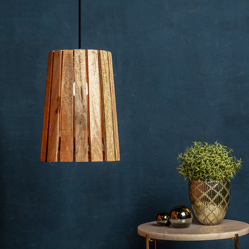 Buy Unique Wood Slat Pendant Light Online | Arcedior