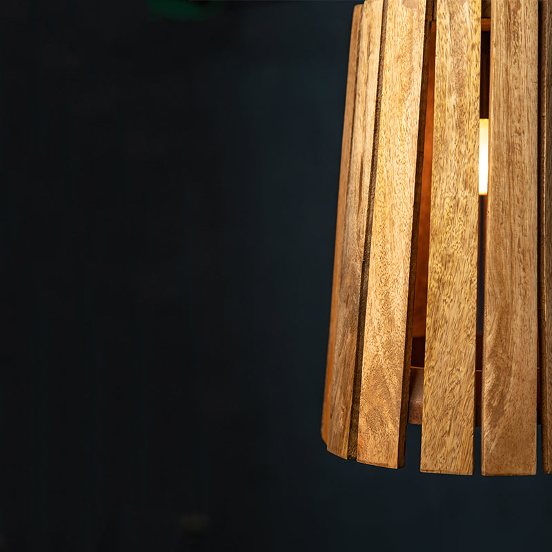 Buy Unique Wood Slat Pendant Light Online | Arcedior