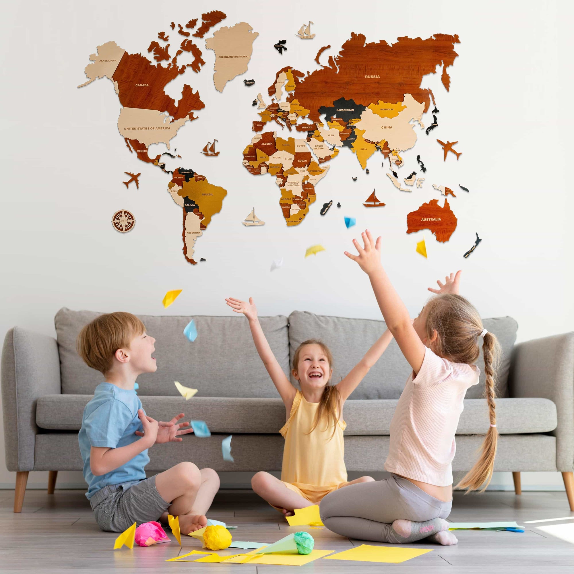 Buy World Globe Showpiece & World Map Wall Decor | Arcedior