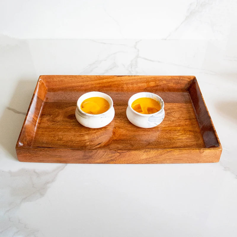 Buy Wooden Tray: Tea & Snacks Serving Tray | Arcedior