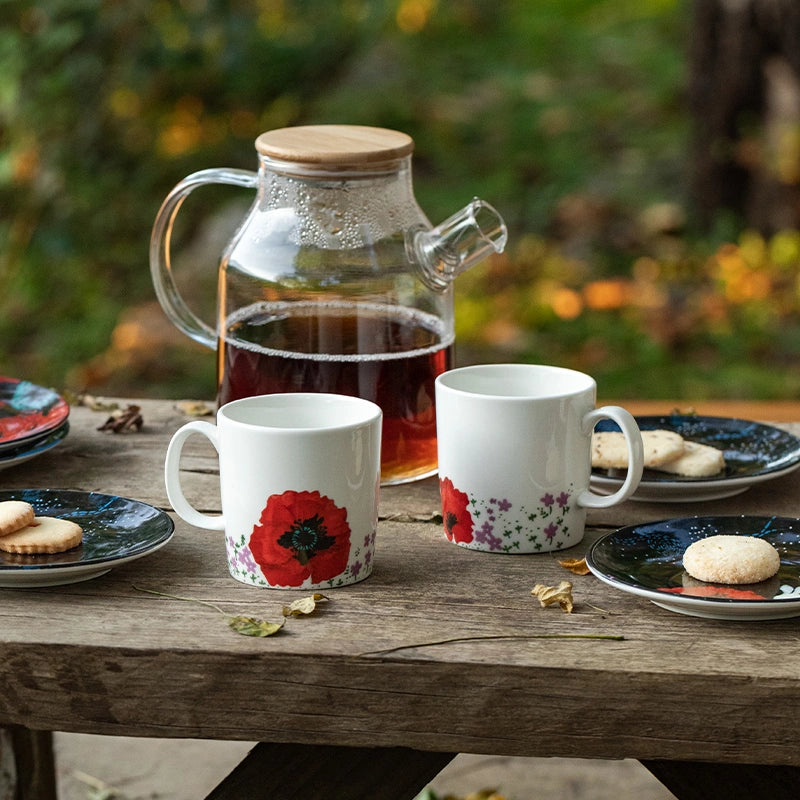 Buy Scarlet Coffee Mugs Porcelain Tea Cup Set Online | Arcedior